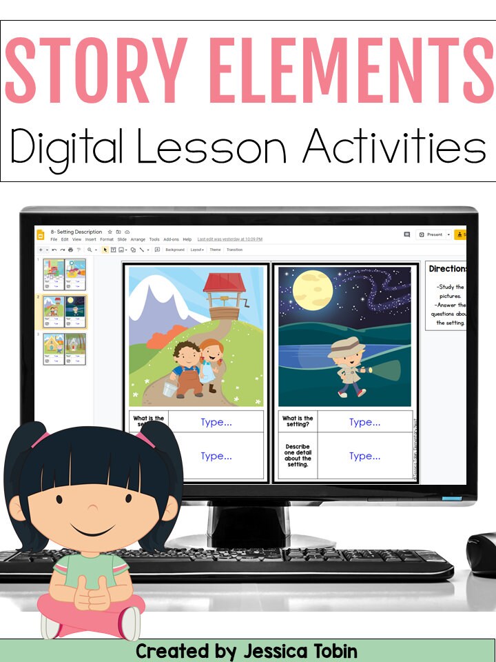 Story Elements Graphic Organizers Digital Resources Characters and ...