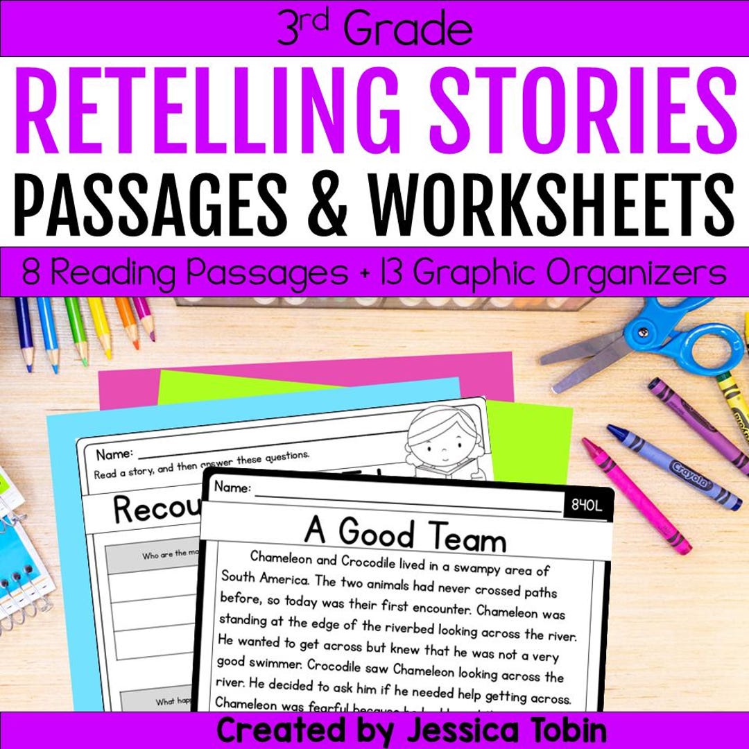 Story Retell 3rd Grade Reading Passages With Comprehension Questions ...
