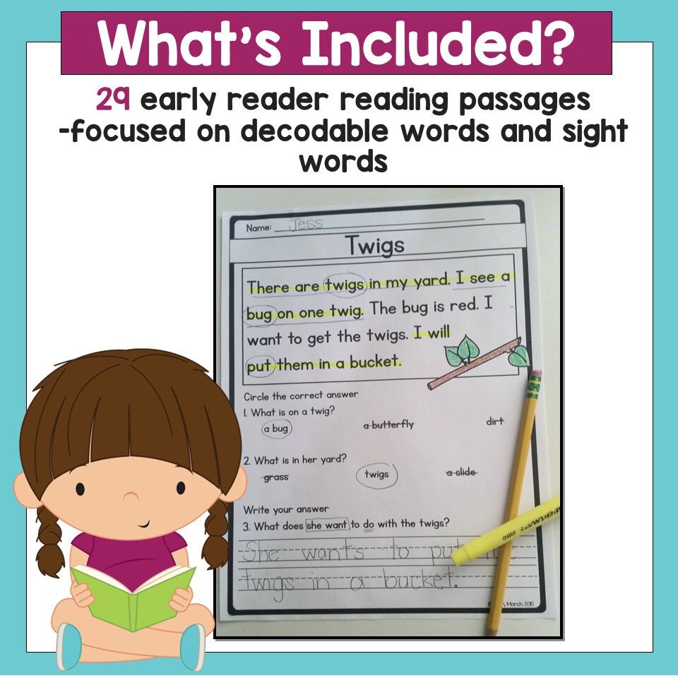 Decodable Readers Passages Science of Reading Comprehension Reading ...