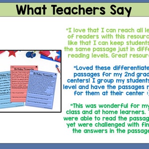 Summer Reading Comprehension, Summer Reading Passages Packet Activities ...