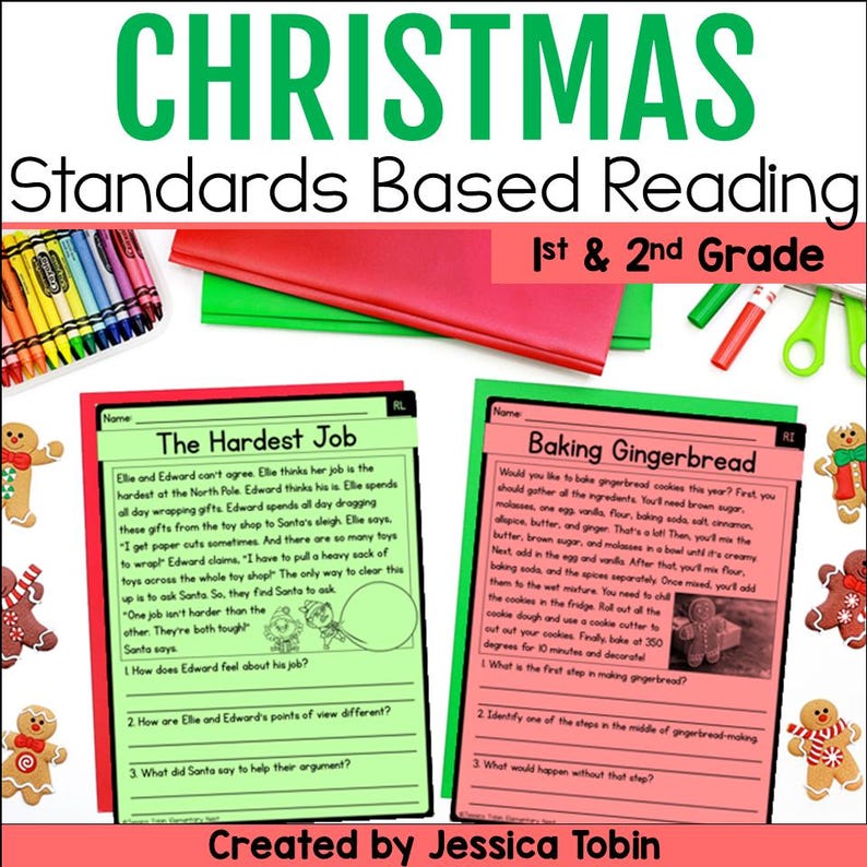 Christmas Reading Comprehension Passages, Holiday Reading Comprehension ...