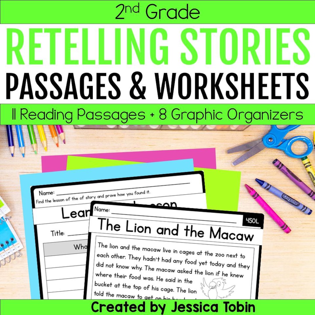 Retell Fables 2nd Grade Reading Comprehension Passages and Questions ...