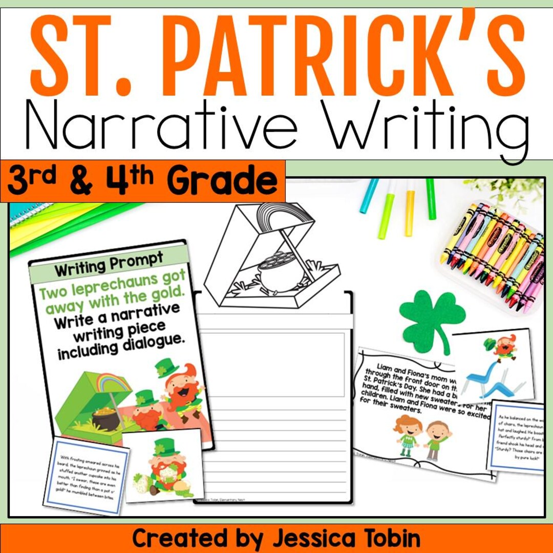 St. Patrick's Day Writing, Narrative Writing Graphic Organizer 3rd 4th ...