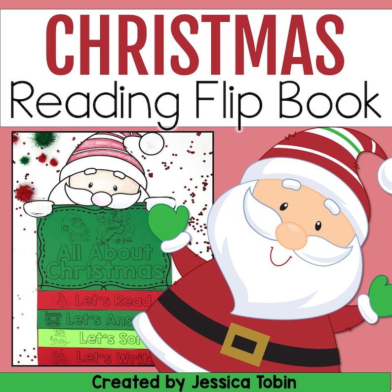 Christmas Reading Flip Book With Writing Activities and Craft ...