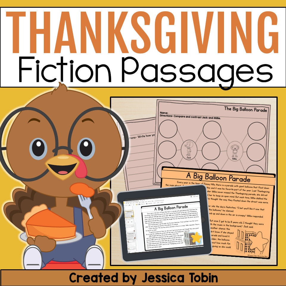 Thanksgiving Activities Thanksgiving Reading Comprehension and Writing ...