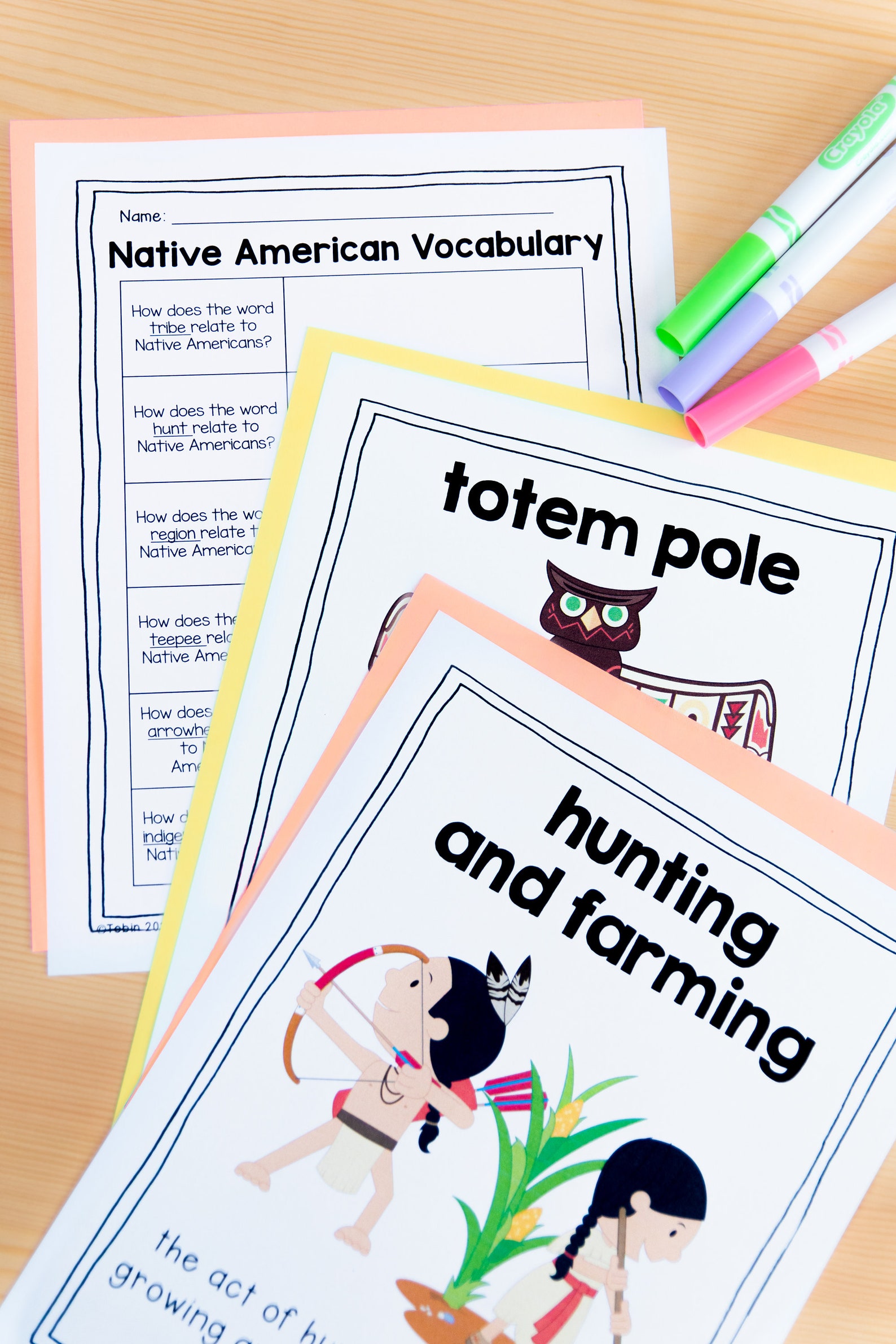 Native American Tribes Social Studies Unit: History, Reading Worksheets ...