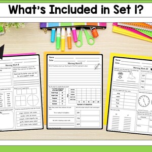 1st Quarter Morning Work 3rd Grade, 3rd Grade ELA Spiral Review, Math ...