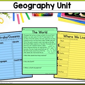 Geography Maps Continents and Oceans, Social Studies Reading Passages ...