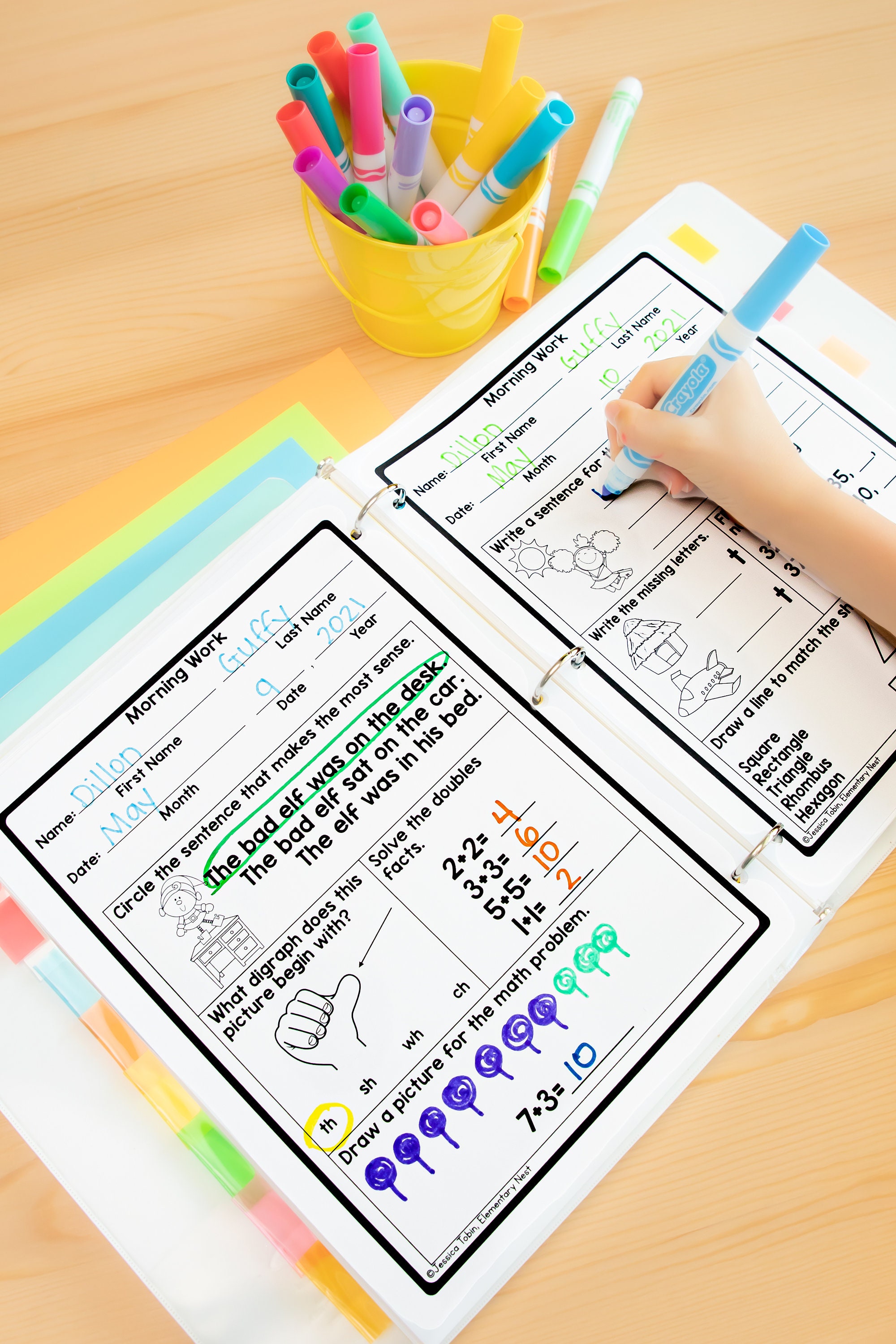 3rd Quarter First Grade Morning Work - February, March Morning Work ...