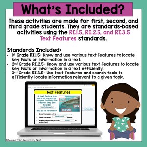 Nonfiction Text Features Digital Worksheets Digital Resources Google ...