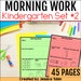 2nd Quarter Kindergarten Morning Work - Math, Grammar, and Reading ...