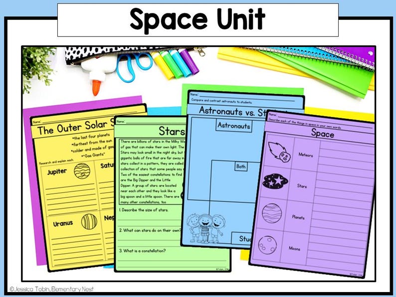 Space & Solar System Worksheets: Science Activities (PDF Download) - Etsy