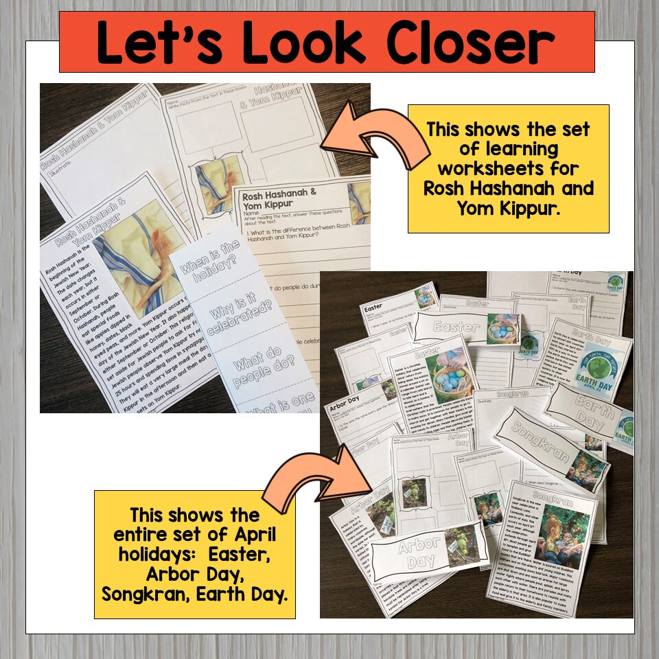 All-year Holidays Around the World Reading Activities, Social Studies ...