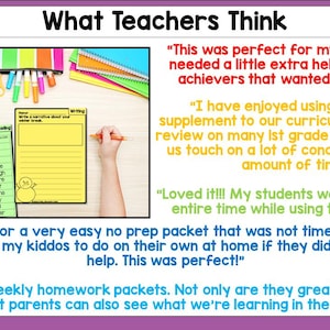 3rd Quarter 1st Grade Homework With Folder Cover, ELA and Math Review ...