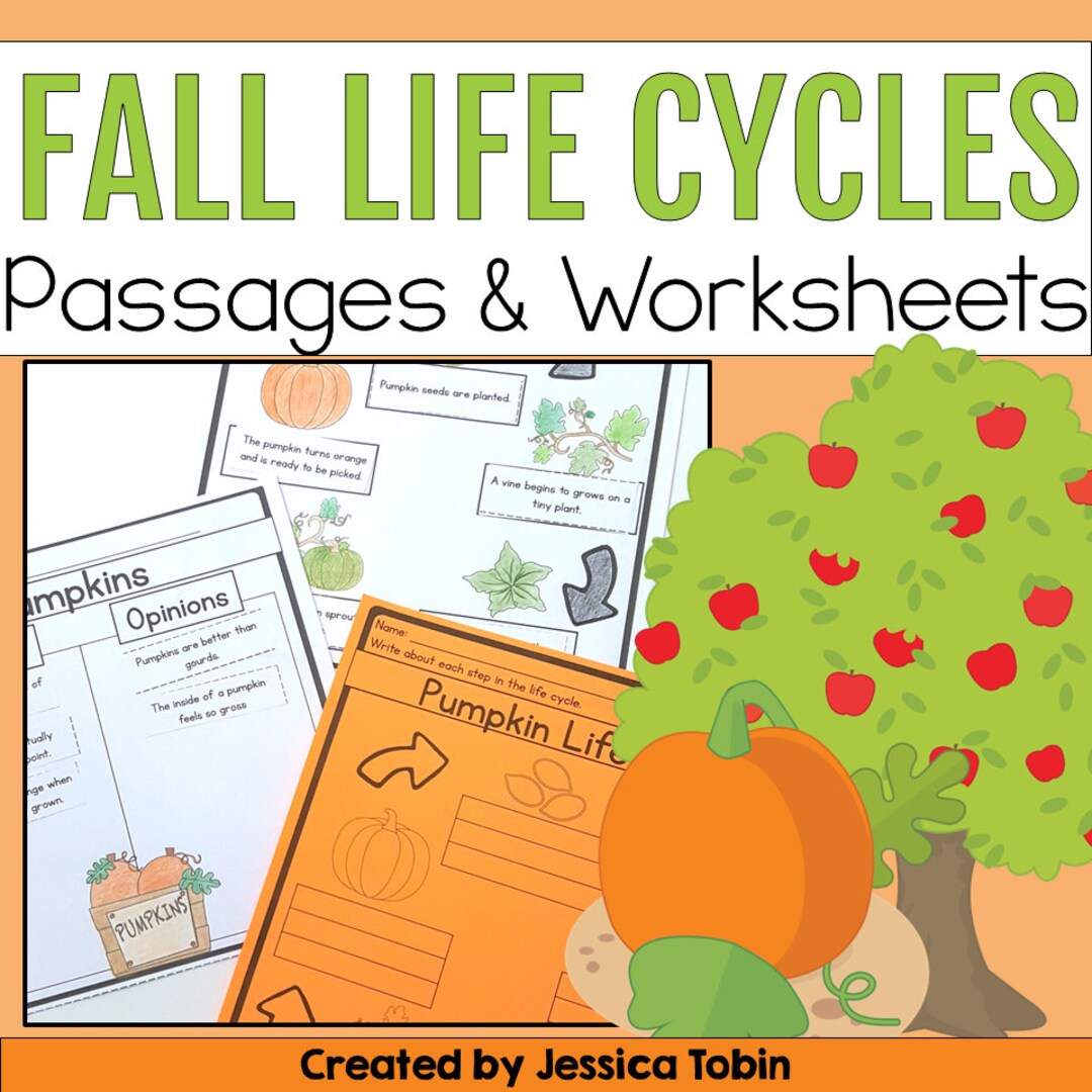 Pumpkin Life Cycle, Apple Life Cycle - Fall Science Activities ...