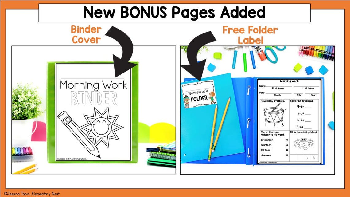 1st Quarter First Grade Morning Work Set 1, Morning Work 1st Grade ...