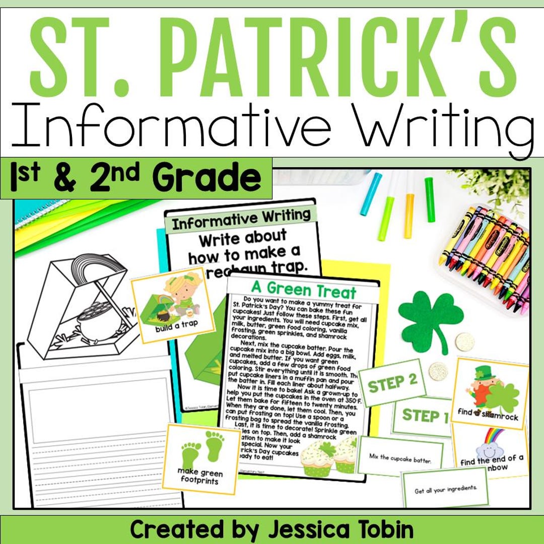 St. Patrick's Day Craftivity Writing 1st 2nd Grade, How to Catch a ...