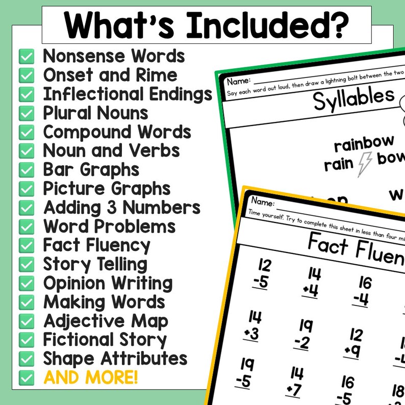 March Math, Writing, Language Worksheets - St. Patrick's Day Word ...