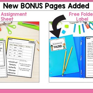 4th Quarter 2nd Grade Homework With Folder Cover, ELA and Math Review ...