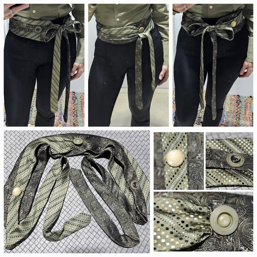 Belt Upcycled/repurposed Tie Belt - Etsy