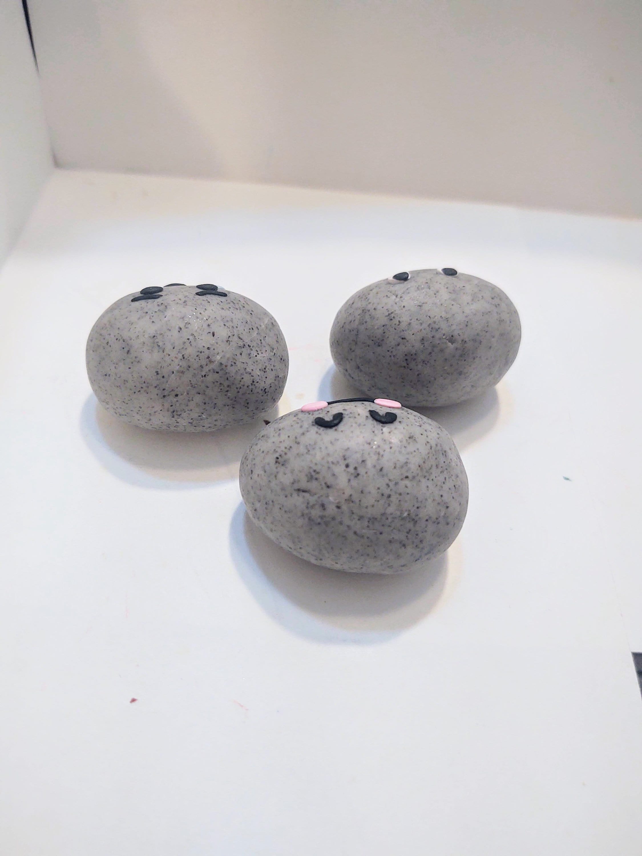 Pet Mood Rock, Rock Face Emoji Art, Pocket Pet Rock, Birthday Gift for ...