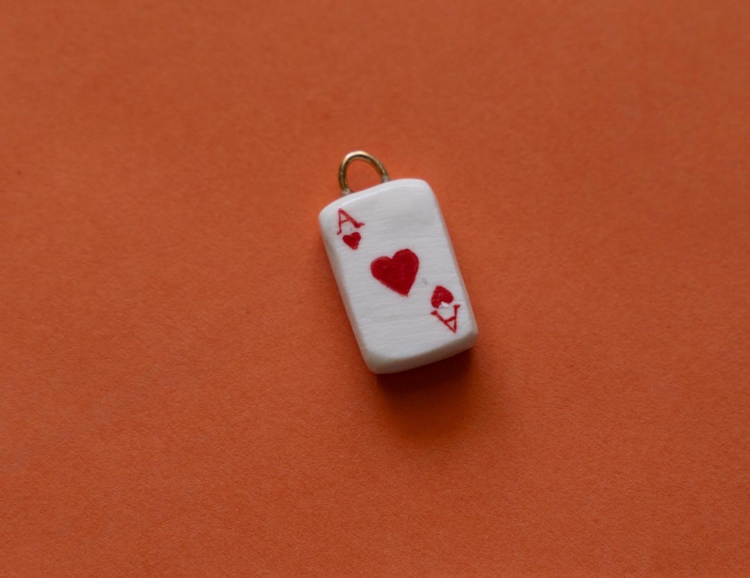 Lucky Me Lil Playing Card Clay Charm - Etsy