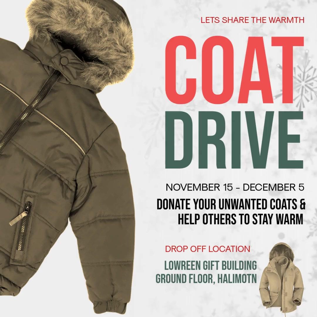Coat Drive Flyer printable and Editable After Purchase - Etsy