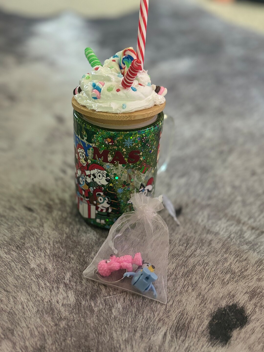 Christmas Bluey Snowglobe Mug - Etsy