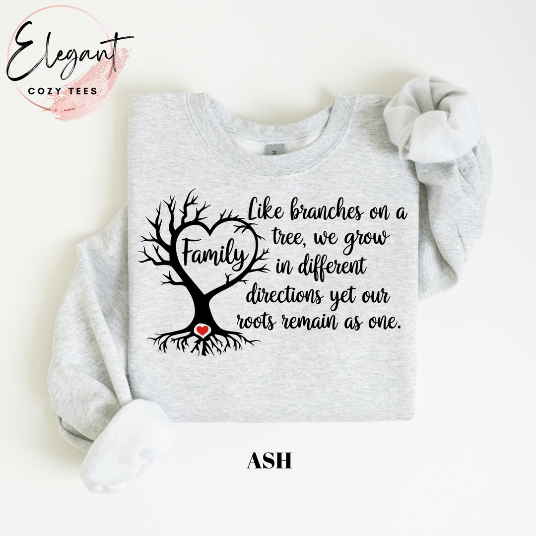 Custom Family Tree Shirt, Family Reunion Gift, Matching Cotton Blend ...