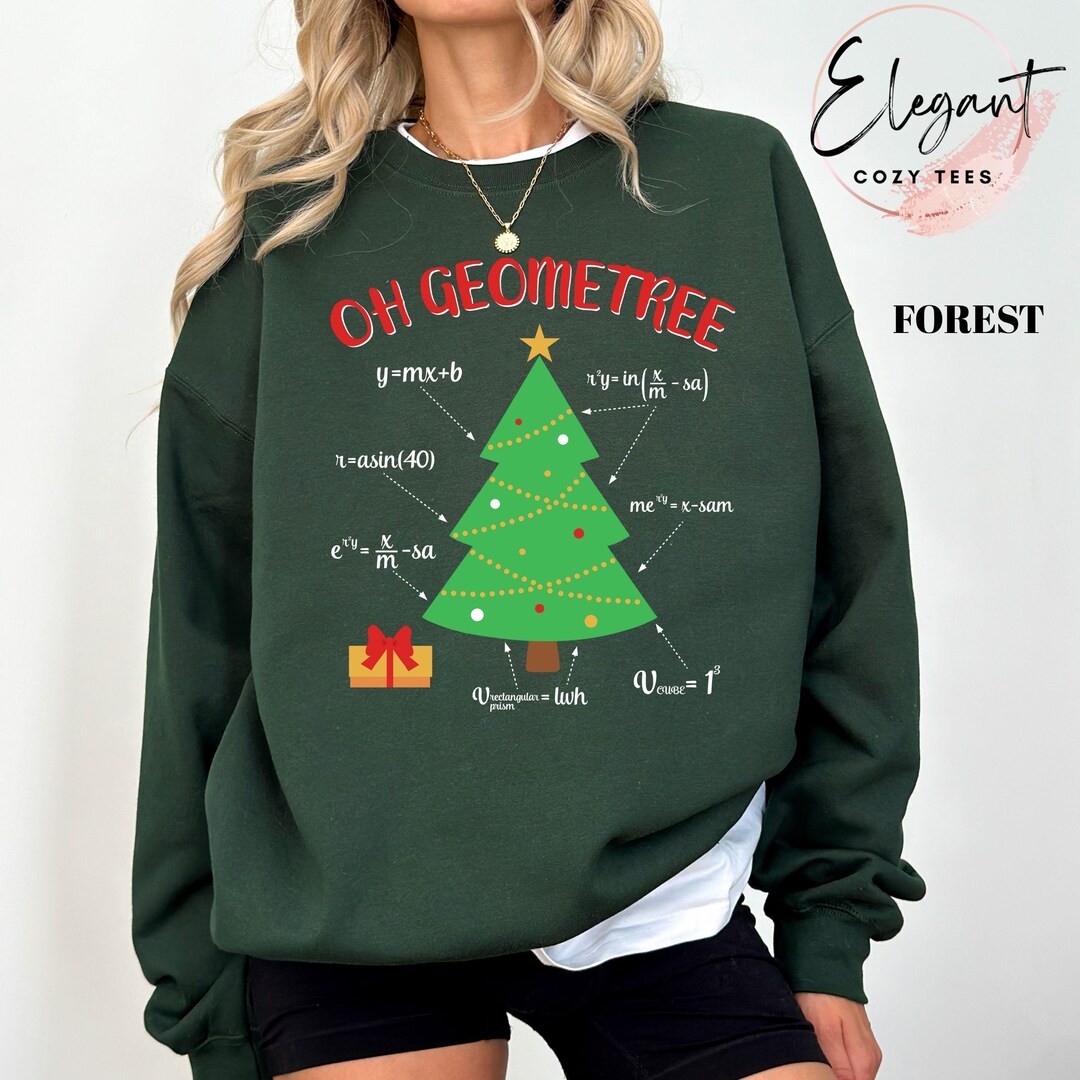 Oh Geometree Christmas Tree Shirt, Geometry Lover Shirt, Christmas Gift ...