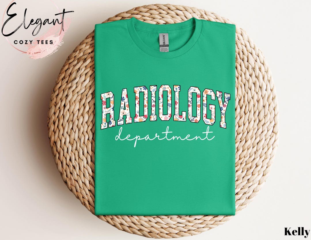 Floral Radiology Department T-shirt, Radiology Tee Shirt, Radiologic ...