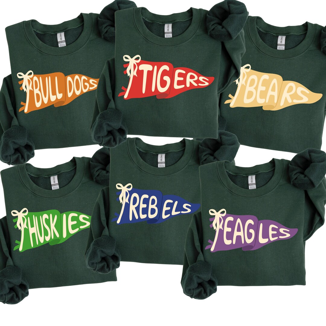 Custom Pennants Shirt, Personalized Mascot Pennant Sweatshirt, Pennant ...