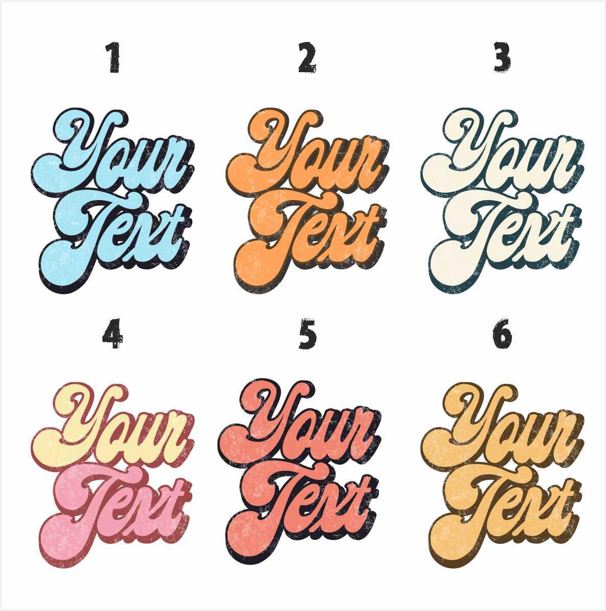 Custom Retro Text Png, Custom Text Png, Custom Name Png, Retro ...