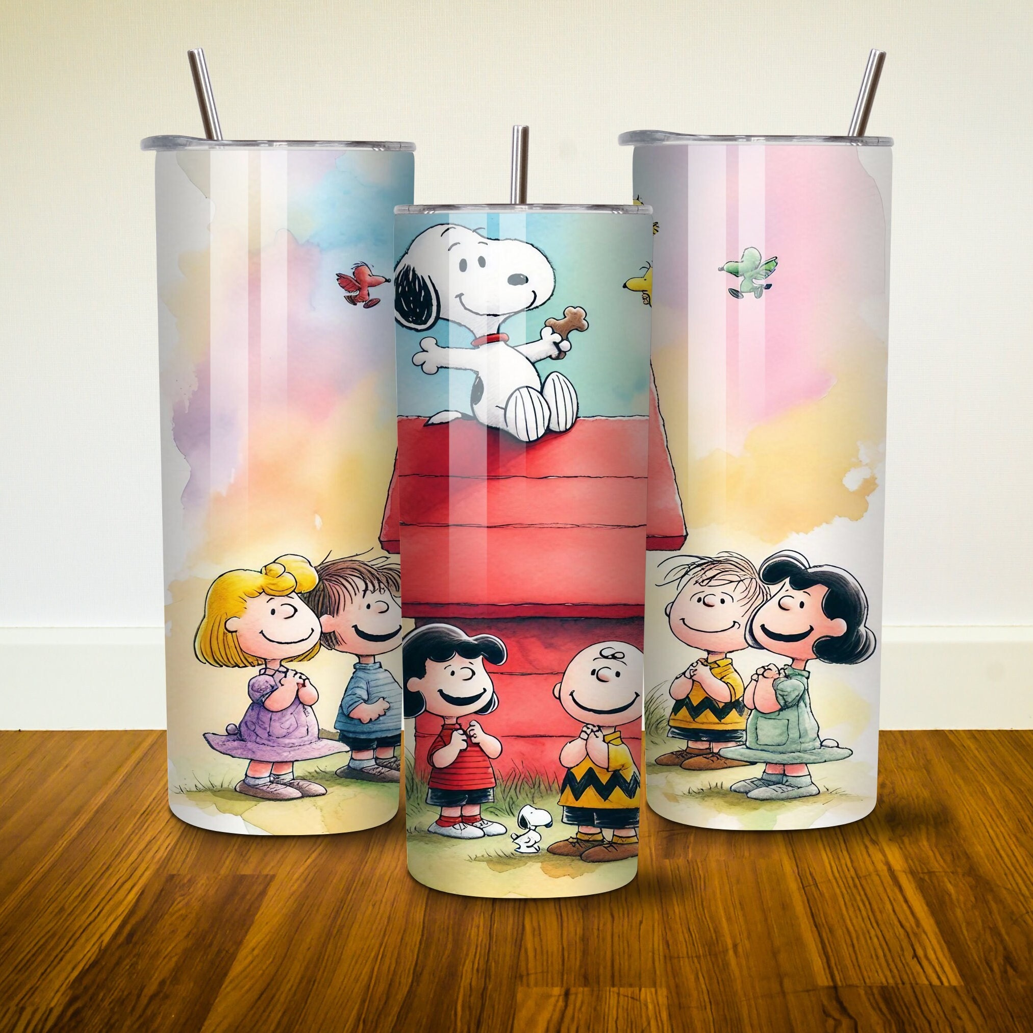 Peanuts Gang 20oz Tumbler Wrap Snoopy Tumbler Wrap Snoopy PNG Peanuts ...