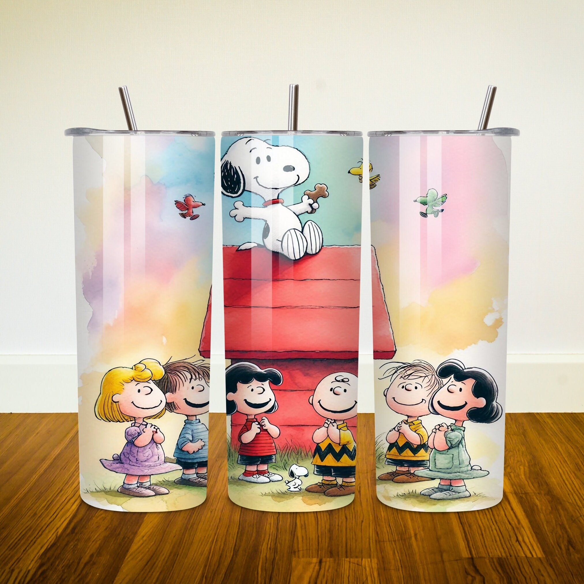Peanuts Gang 20oz Tumbler Wrap Snoopy Tumbler Wrap Snoopy PNG Peanuts ...