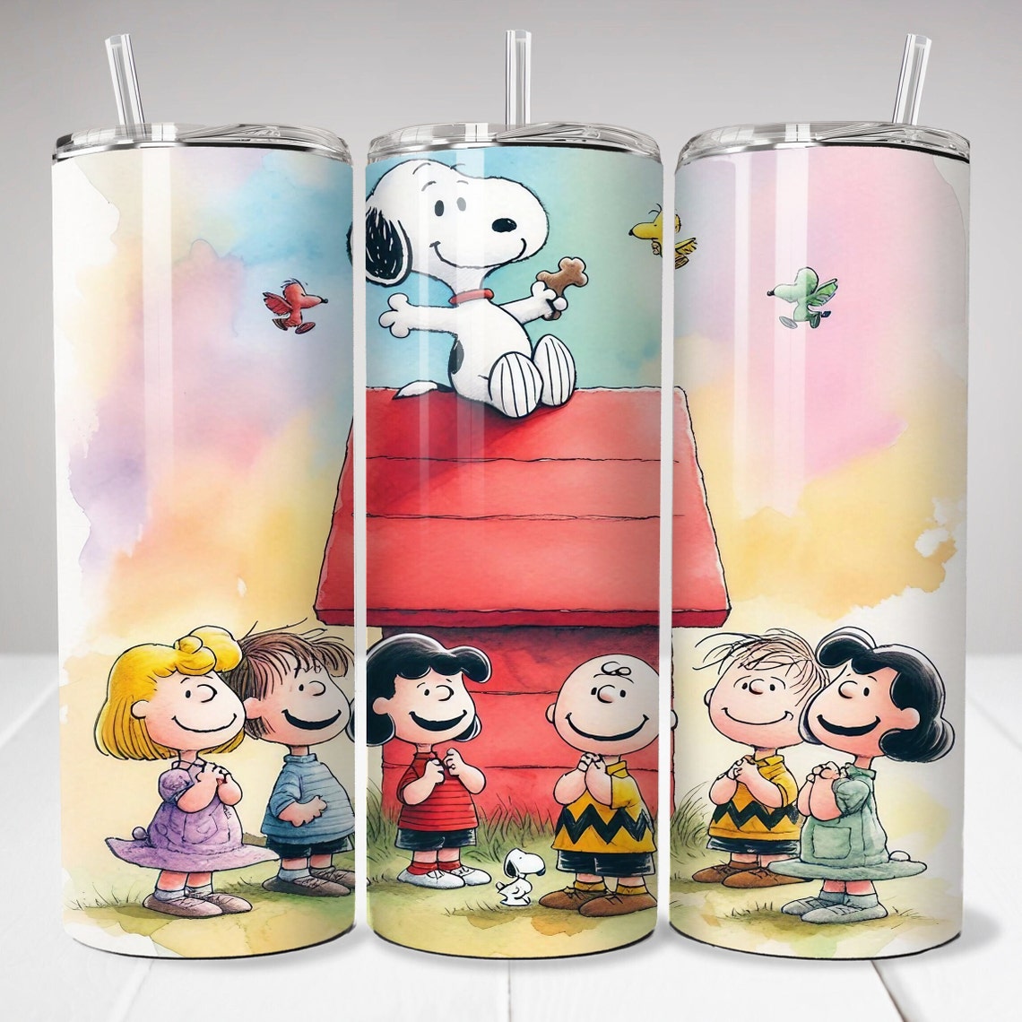 Peanuts Gang 20oz Tumbler Wrap Snoopy Tumbler Wrap Snoopy PNG Peanuts ...