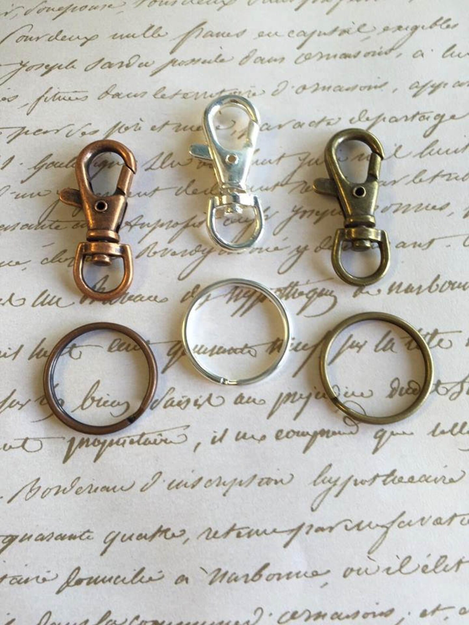 20pc...1.5 Inch Swivel Clasp and 25mm..key Ring Kit - Etsy