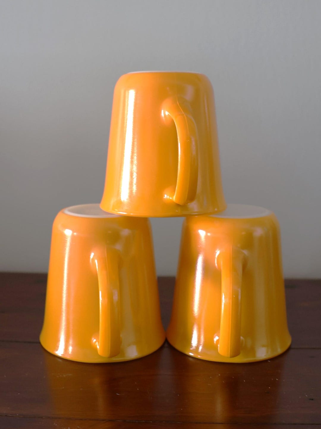 Set of 3 Yellow Retro Mid-century Corning Ware Mugs - Etsy