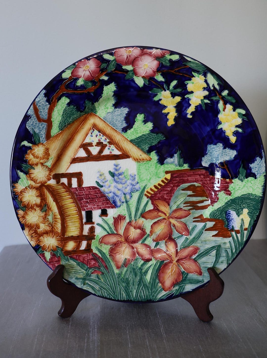 Stunning Maling Ware Plates - Etsy