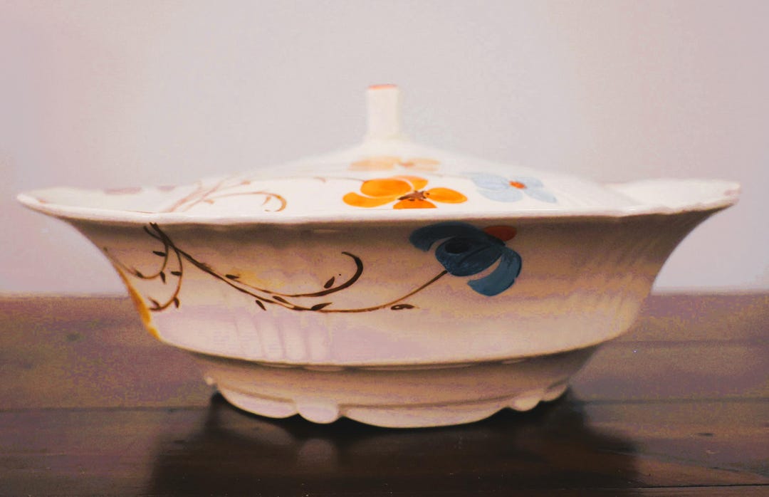 Myott and Company England, Vintage Hand Painted Tureen - Etsy