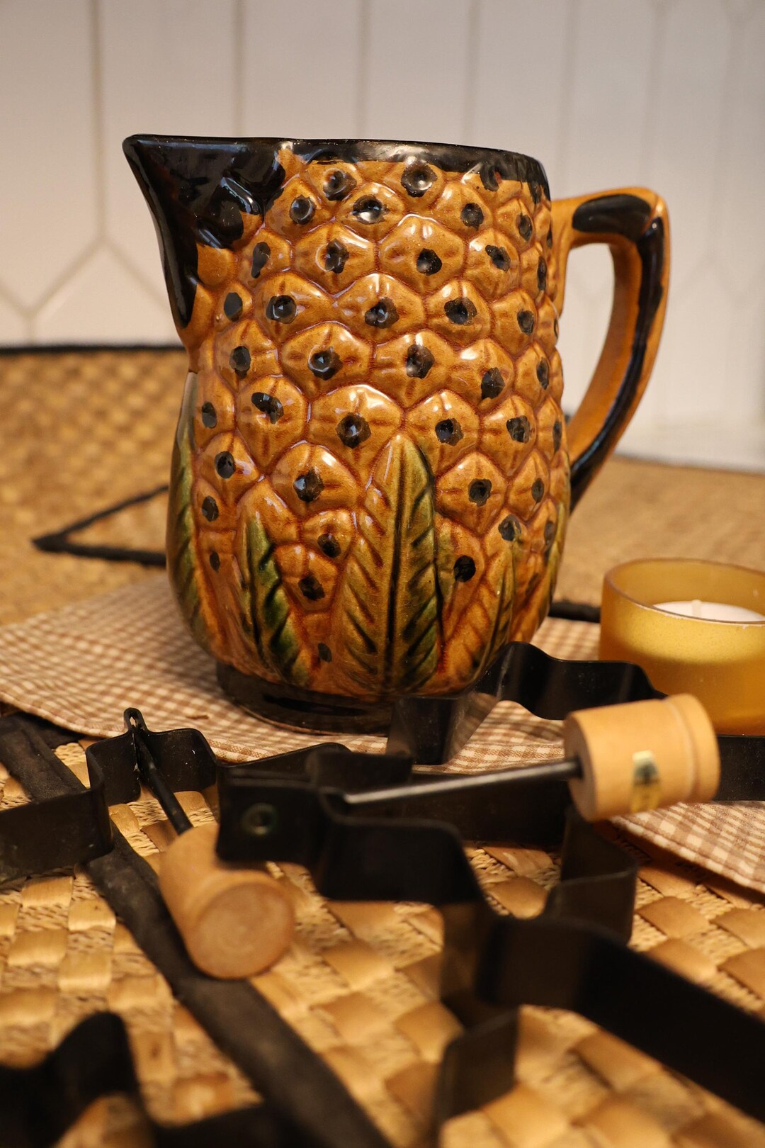 Fun and Practical Vintage 5.5 Inch Pineapple Pitcher - Etsy