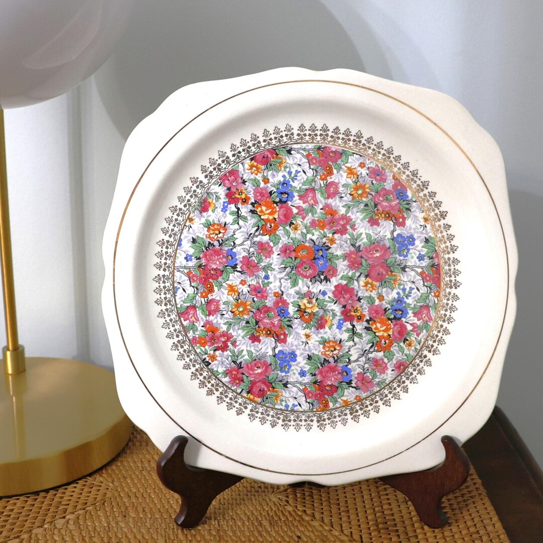 Lord Nelson Ware Pottery, Square Plate - 'country Lane' - Etsy