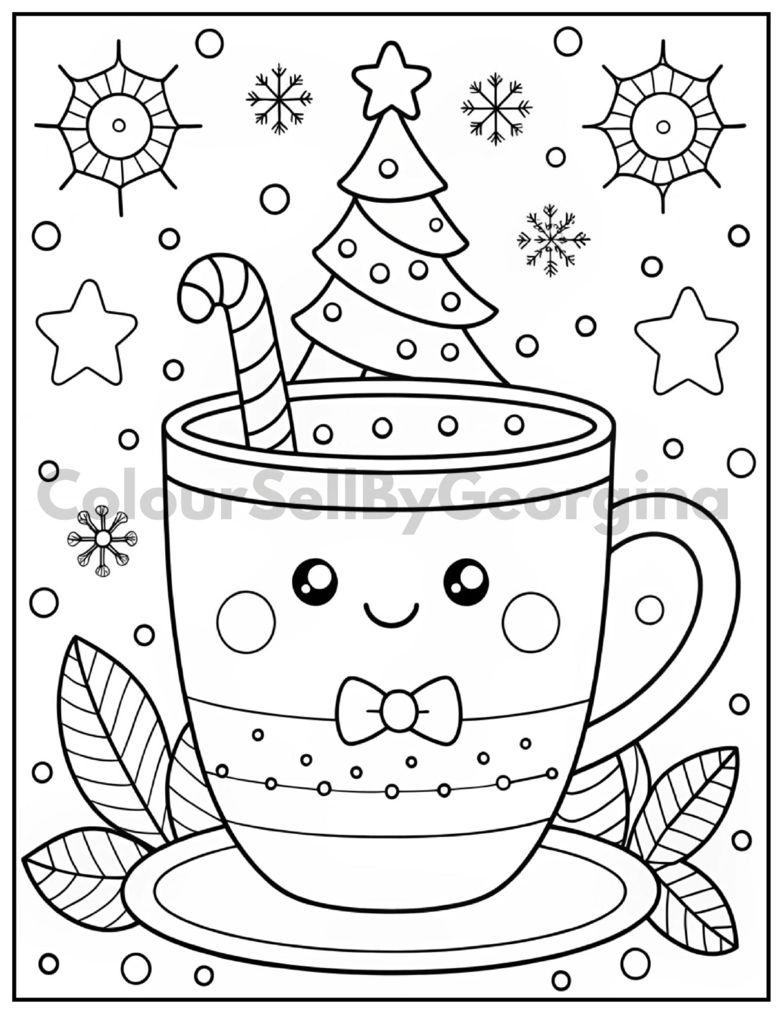Printable Christmas Coloring Book | 30-page | Digital Only | Holiday ...