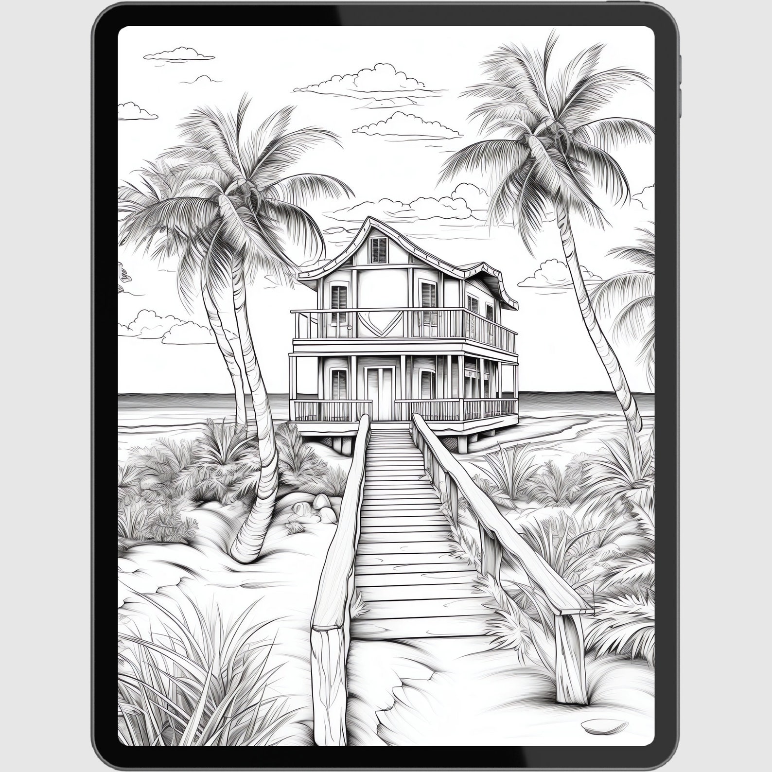 Boho Landscape Colouring Pages PDF | 10 Artistic Printable Colouring ...