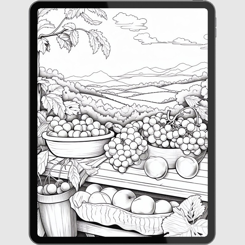 Boho Landscape Colouring Pages PDF | 10 Artistic Printable Colouring ...