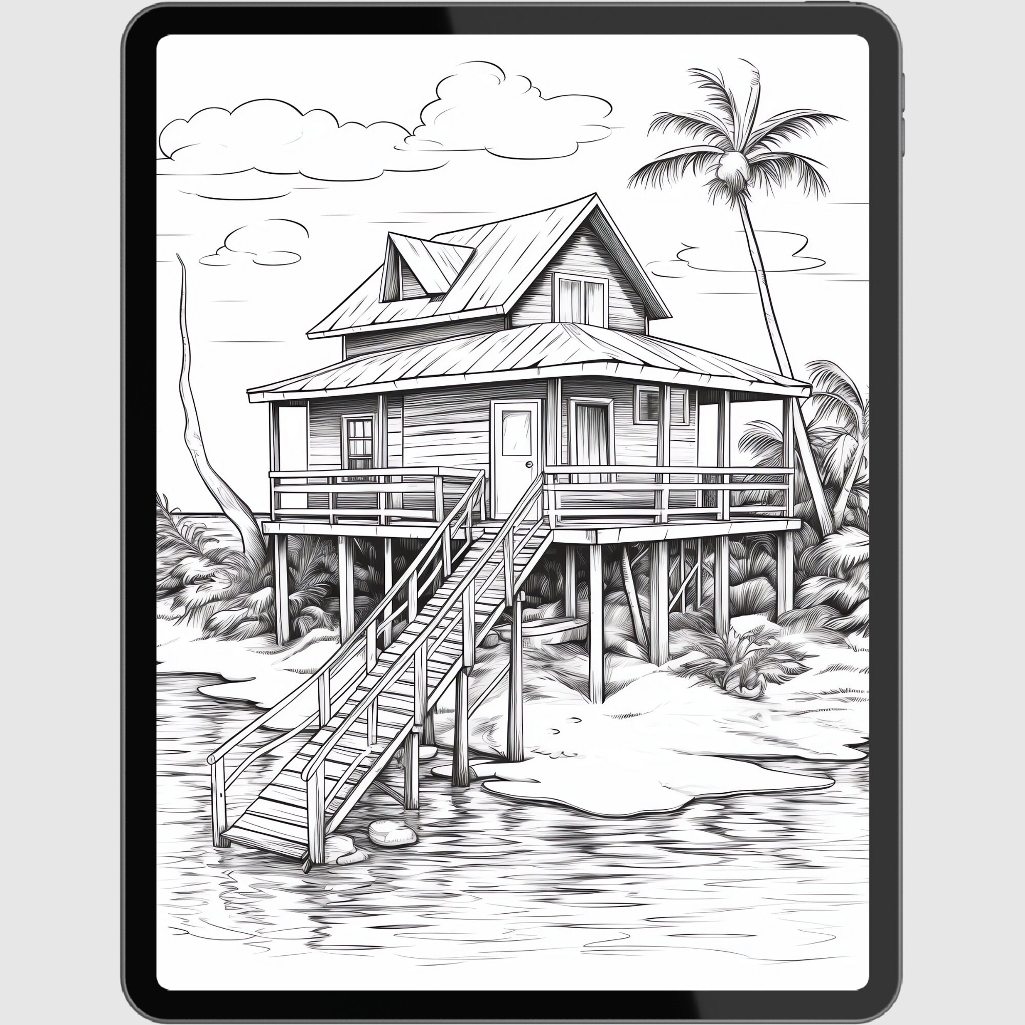 Boho Landscape Colouring Pages PDF | 10 Artistic Printable Colouring ...