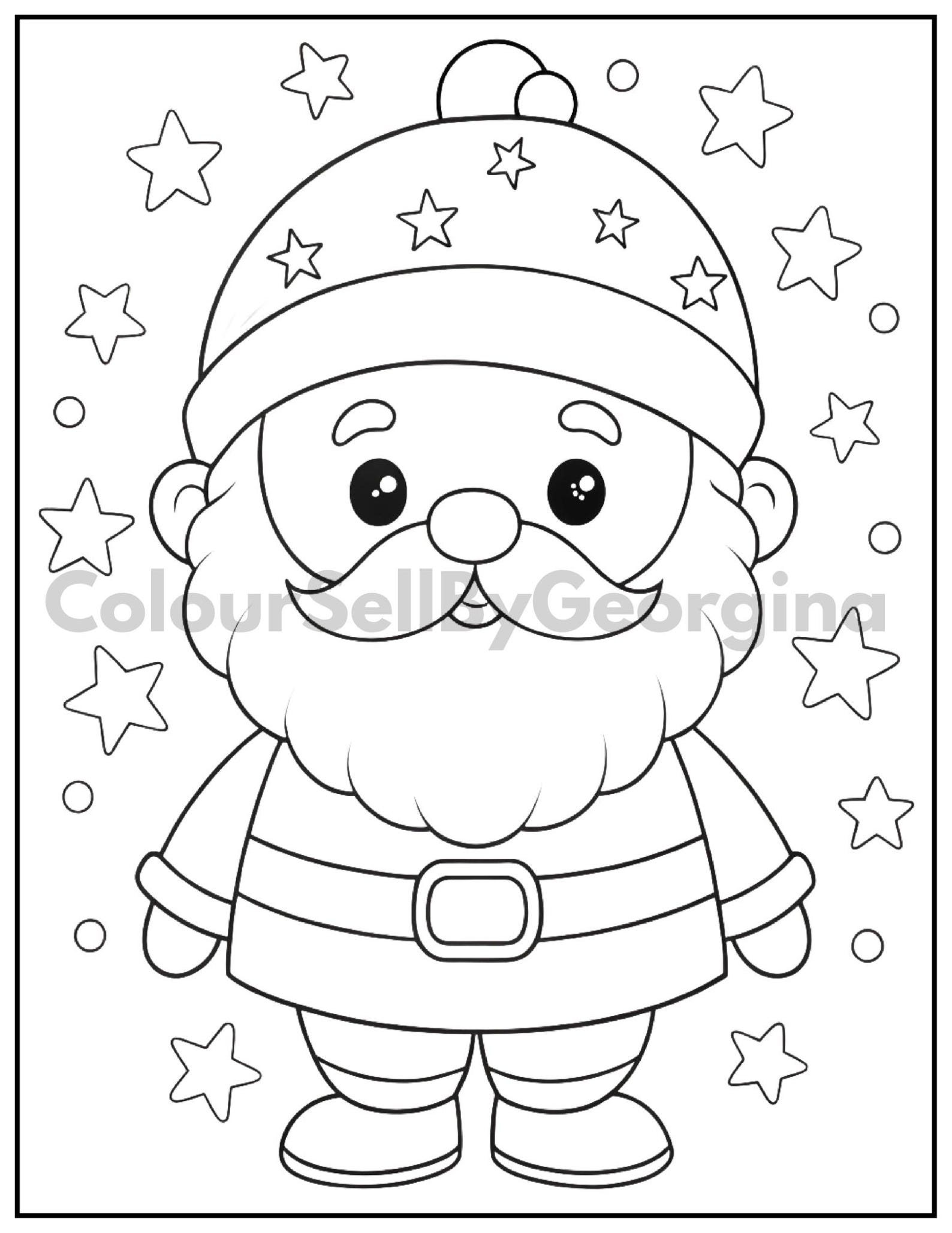 Printable Christmas Coloring Book | 30-page | Digital Only | Holiday ...