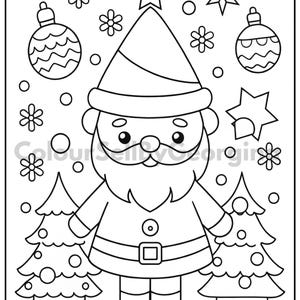 Printable Christmas Coloring Book | 30-page | Digital Only | Holiday ...