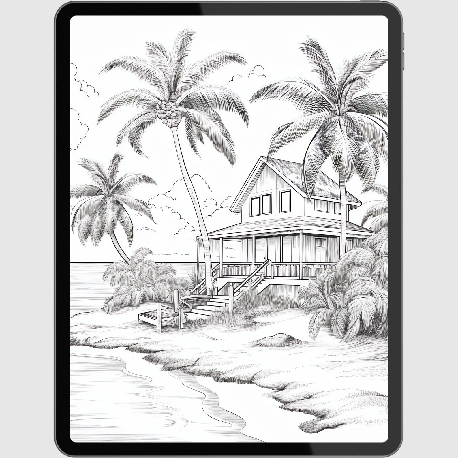 Boho Landscape Colouring Pages PDF | 10 Artistic Printable Colouring ...