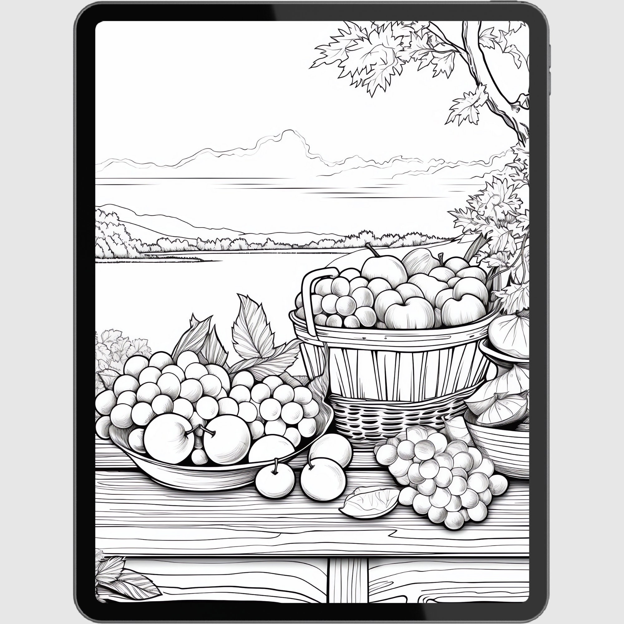 Boho Landscape Colouring Pages PDF | 10 Artistic Printable Colouring ...